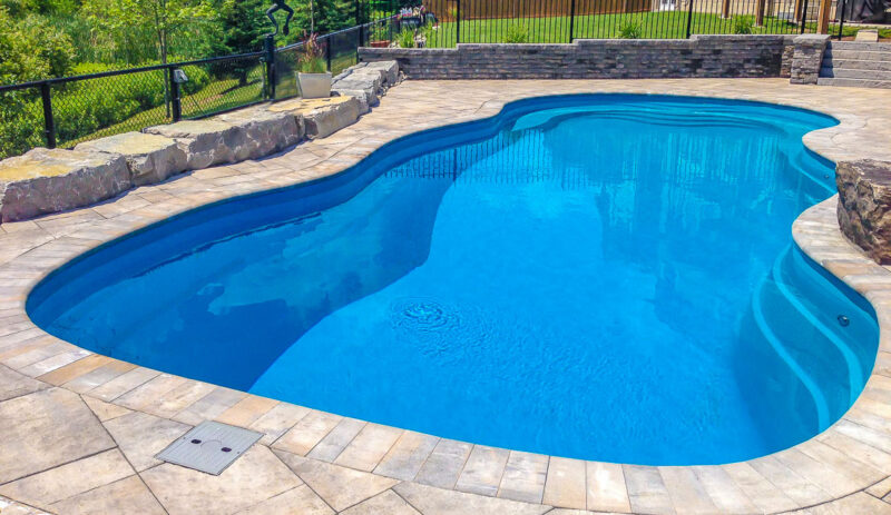 The Caribbean™ fiberglass pool design - Leisure Pools Houston