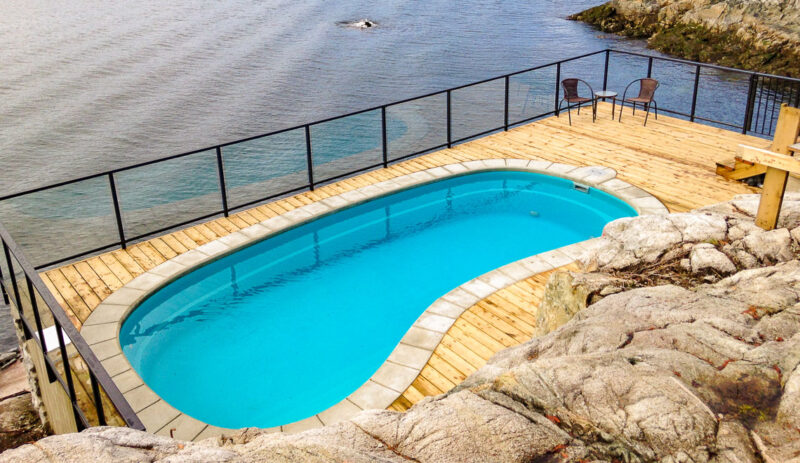The Tuscany™ fiberglass pool design - Leisure Pools Houston