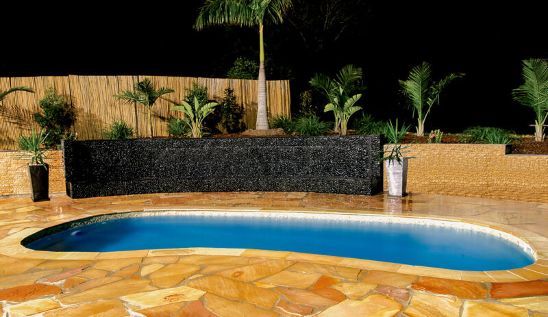 The Tuscany™ fiberglass pool design - Leisure Pools Houston